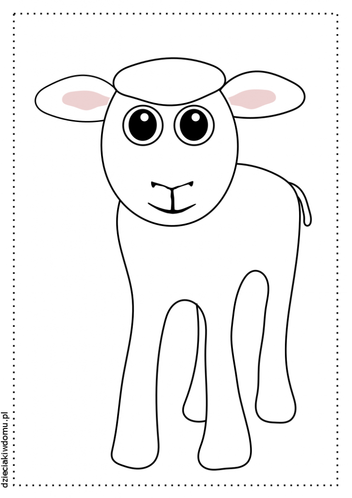 BARANEK - szablon, książka dla dzieci, karty ćwiczeń, pomysły na prace